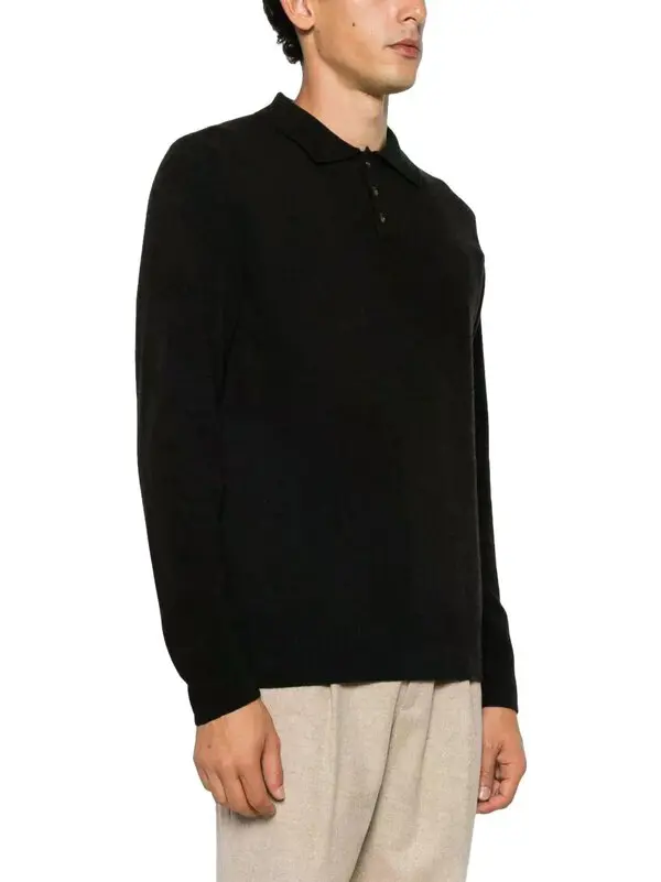 DANIELE FIESOLI Long-sleeve Polo Shirt - Brown