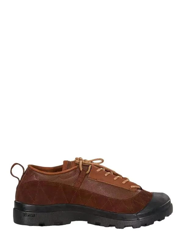 RANRA Kalt Panelled Leather Low-top Sneakers - Brown