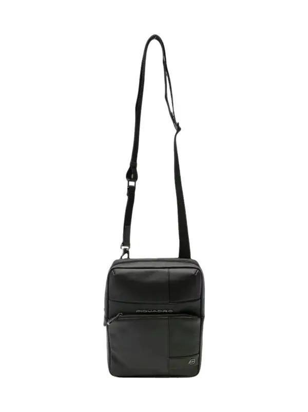 PIQUADRO Logo-plaque Messenger Bag - Black