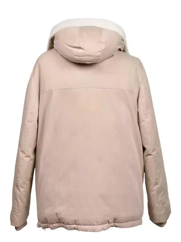 Brunello Cucinelli Quilted Shearling-lined Parka Jacket - Neutrals