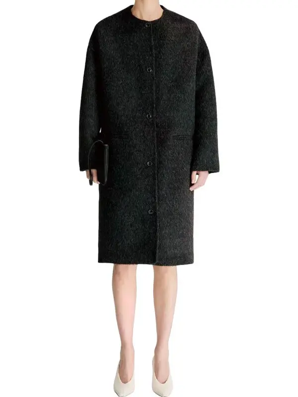Loulou De Saison Orson Oval-shaped Coat - Black