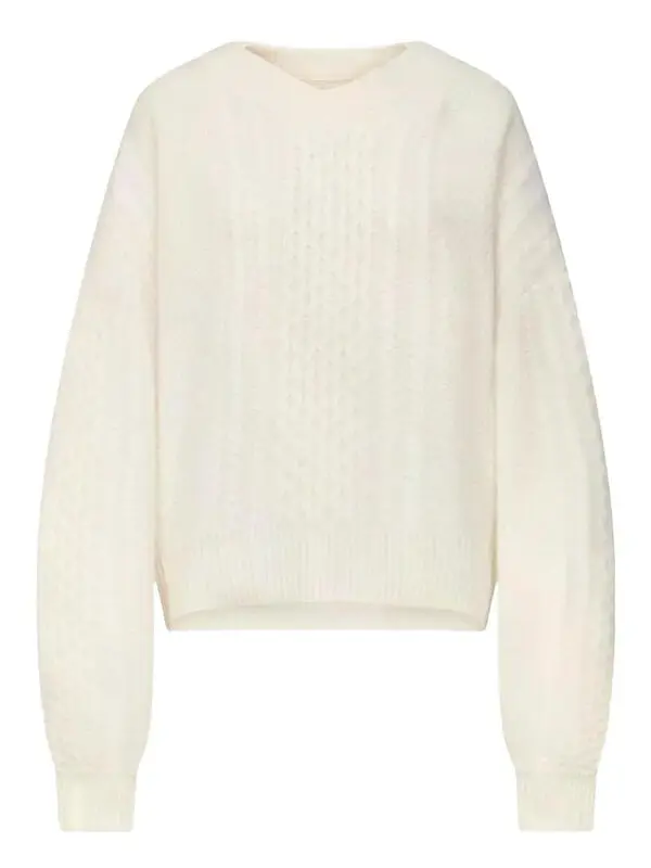 Loulou De Saison Lucio Cable-knit Wool Sweater - Neutrals