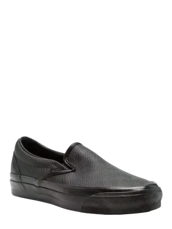 VANS Checkerboard Pebble-grain Sneakers - Black