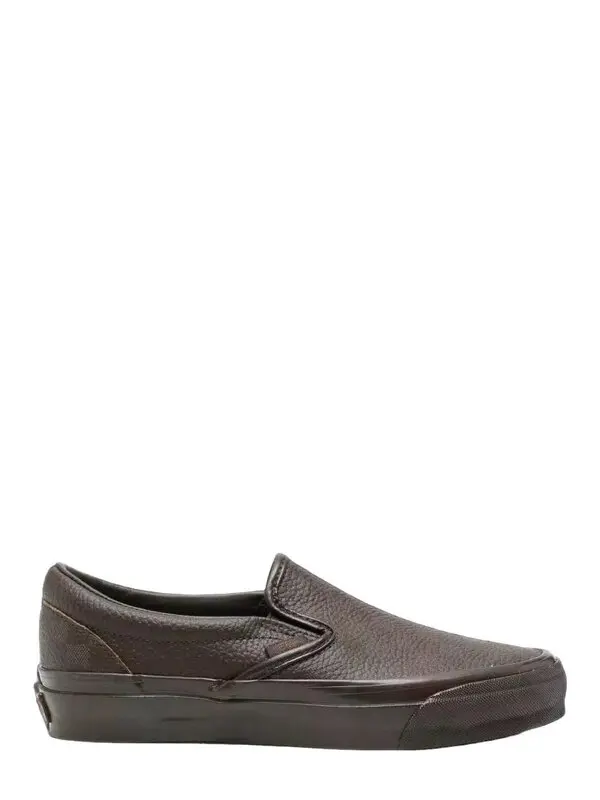 VANS Check-pattern Leather Sneakers - Brown