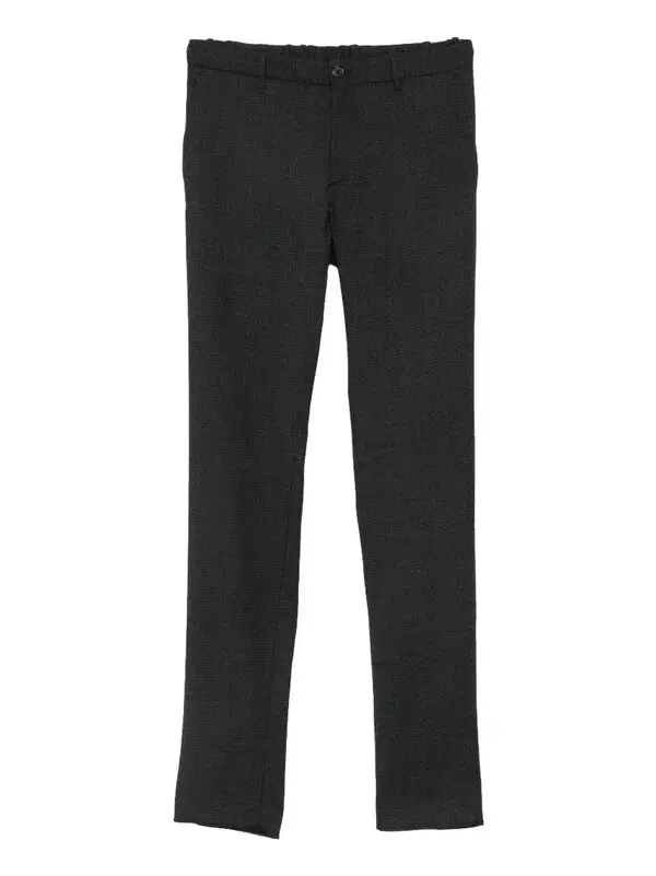 Incotex Houndstooth-pattern Tailored Trousers - Grey