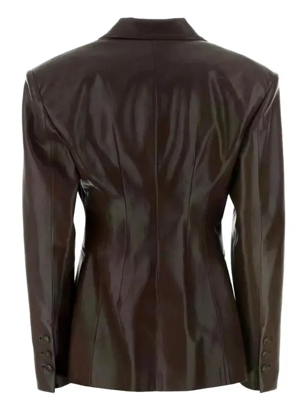 Andamane Toni Single-breasted Blazer - Brown