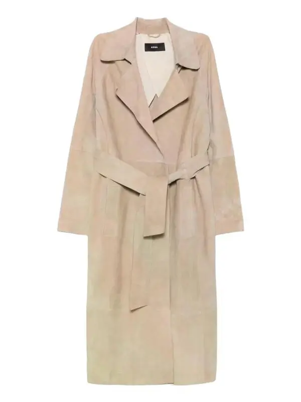 ARMA Yava Suede Coat - Neutrals