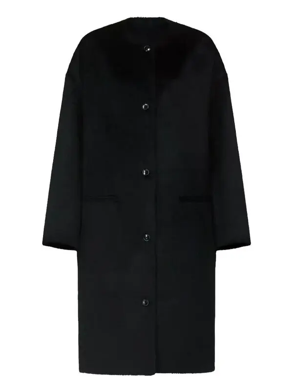 Loulou De Saison Oval-shaped Coat - Black