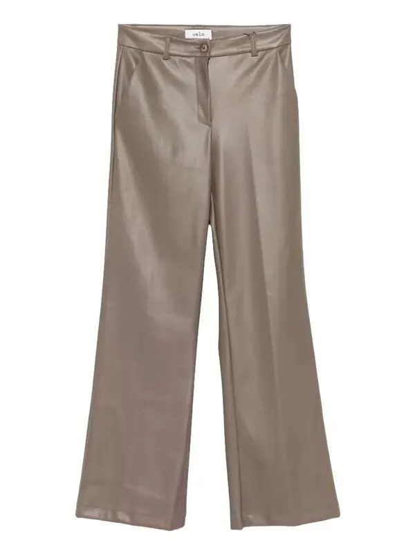 VELA SHOP Straight-leg Trousers - Brown