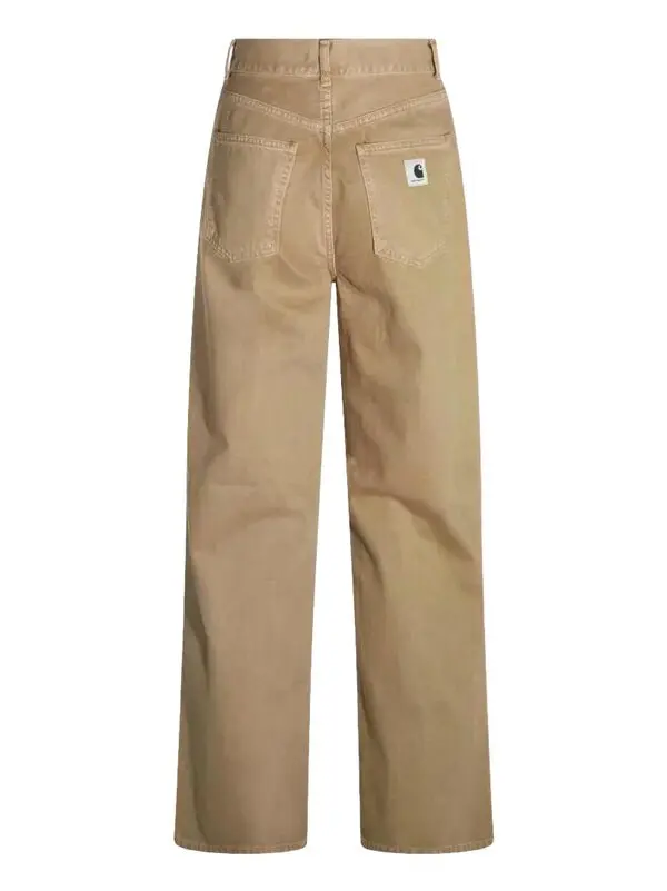 Carhartt Work In Progress Logo-patch Wide-leg Trousers - Neutrals