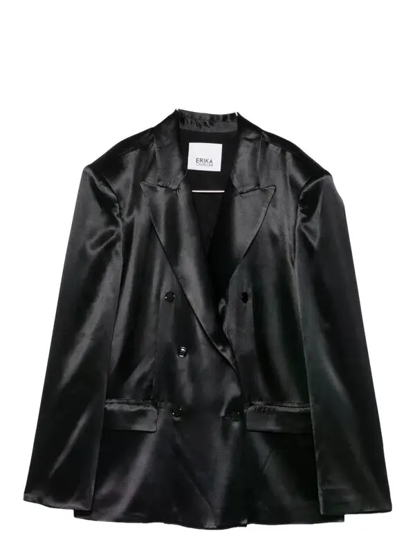 Erika Cavallini Double-breasted Blazer - Black