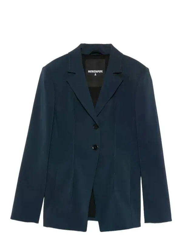 Patrizia Pepe Single-breasted Blazer - Blue