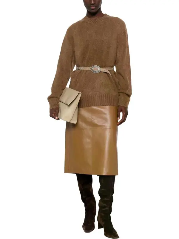 Dorothee Schumacher Fluffy Statements Raglan-sleeve Sweater - Brown