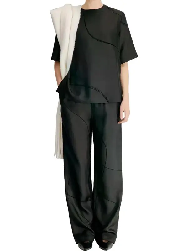 Loulou De Saison Remo Short-sleeve Blouse - Black