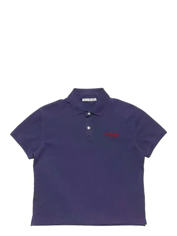 Acne Studios Logo Polo T-shirt - Blue