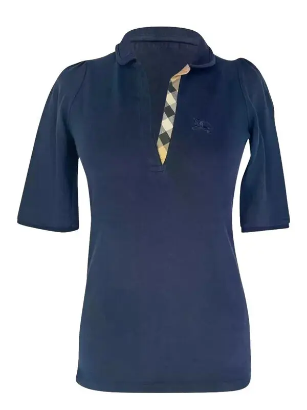 Burberry Brit V-neck Polo Shirt - Blue