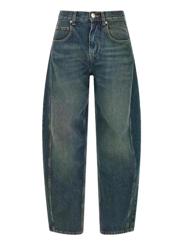 MARANT ETOILE Oriane Barrel-silhouette Tapered Jeans - Blue