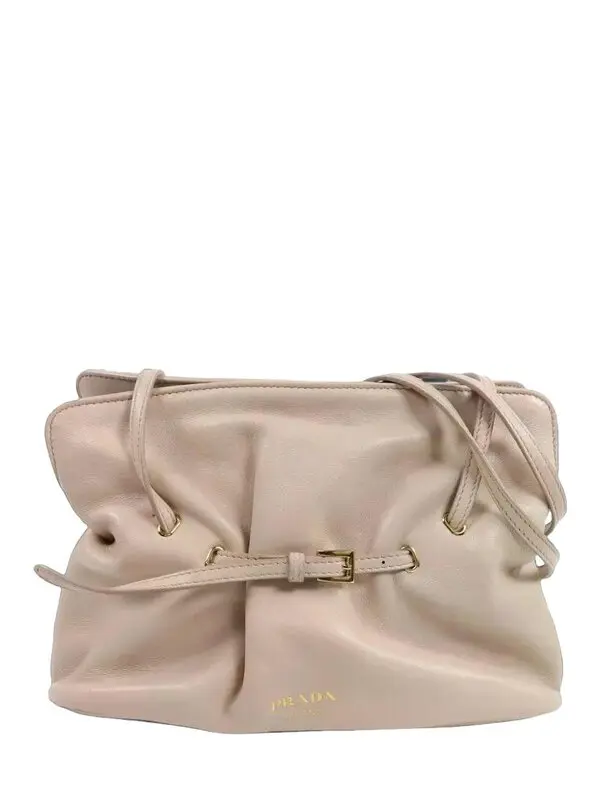 Prada Small Buckled Shoulder Bag - Pink