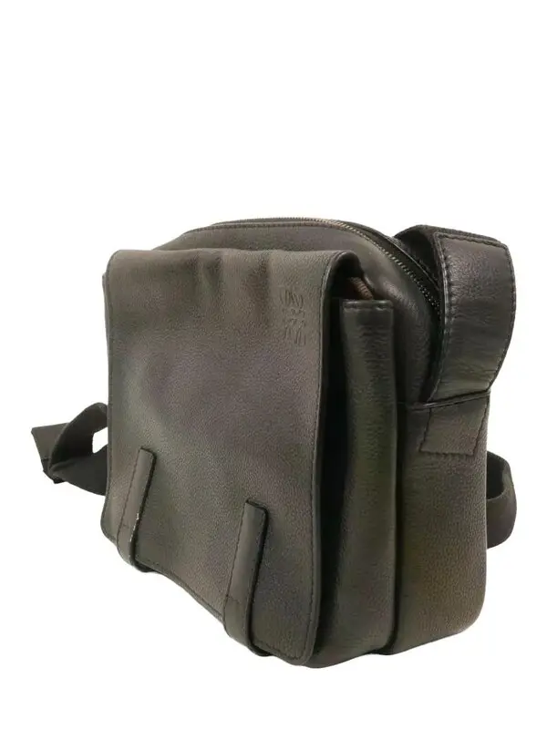 Loewe Xs Military Messenger Shoulder Bag - Black