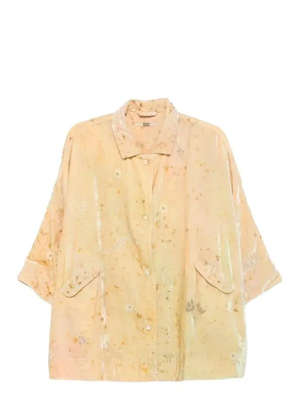 AODRESS Sequin-embellished Floral-print Coat - Neutrals