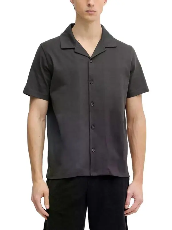 Marc O'polo Short-sleeve Camp-collar Shirt - Grey