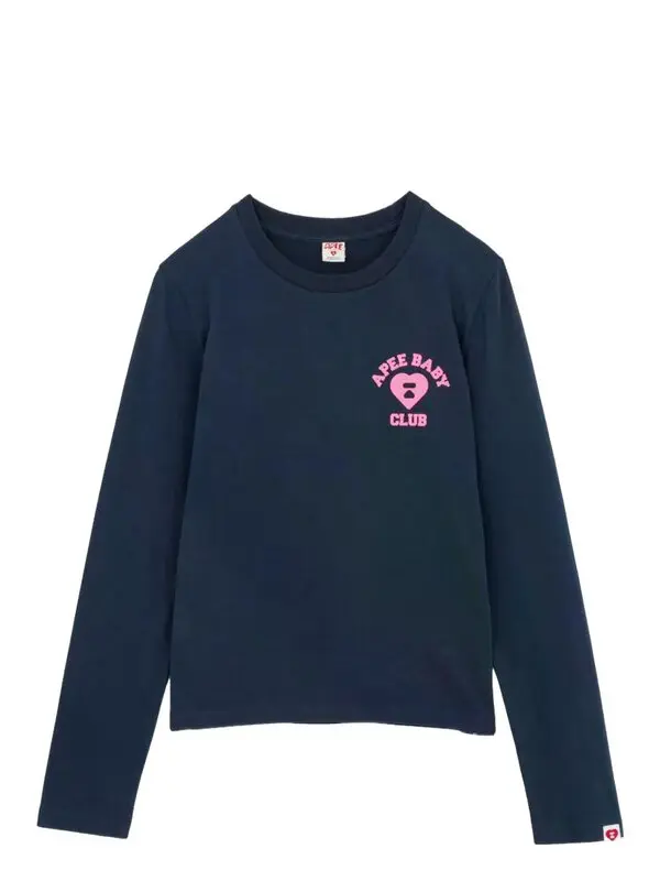 AAPE BY *A BATHING APE Apee Baby Club Mini Heart Logo T-shirt - Blue