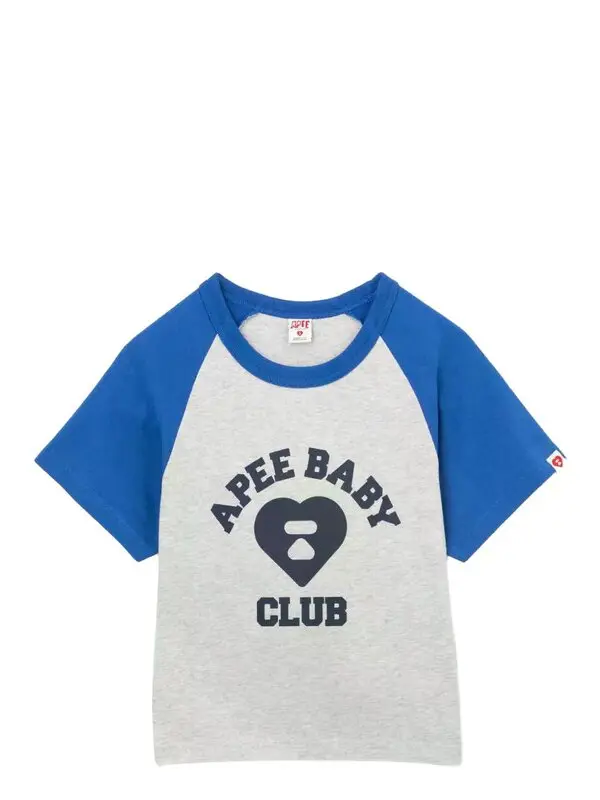 AAPE BY *A BATHING APE Graphic Raglan Tee - Grey