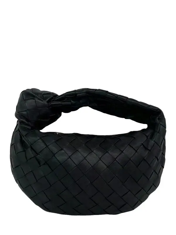 Bottega Veneta 2012-2026 Mini Nappa Intrecciato Jodie Hobo Bag - Black
