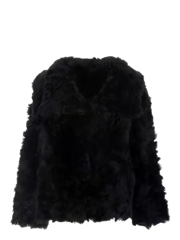 SALVATORE SANTORO Shearling-texture Jacket - Black