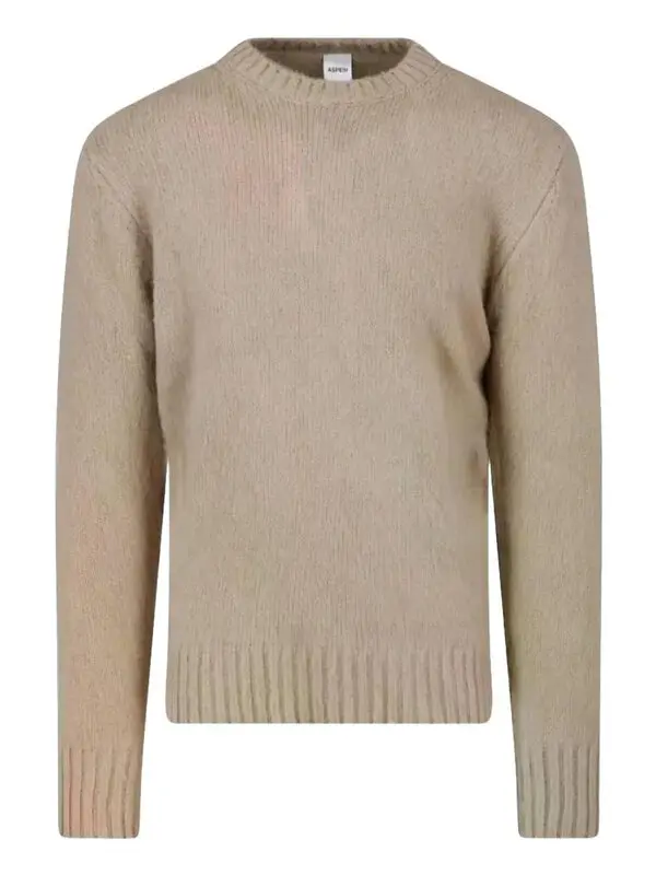Aspesi Crewneck Wool Sweater - Neutrals