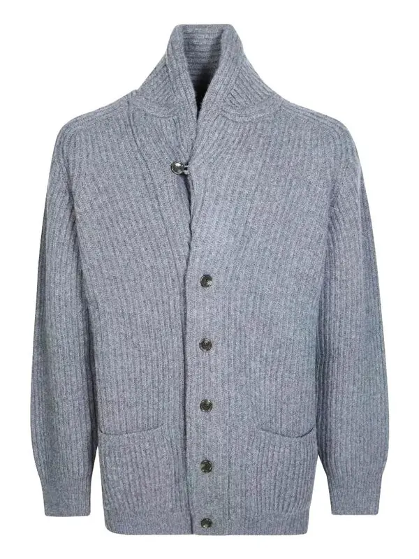 Filson Bristol Ribbed Cardigan - Grey