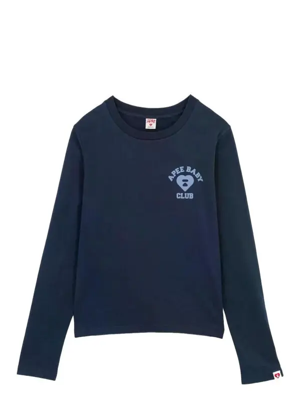 AAPE BY *A BATHING APE Apee Baby Club Mini Heart Logo T-shirt - Blue