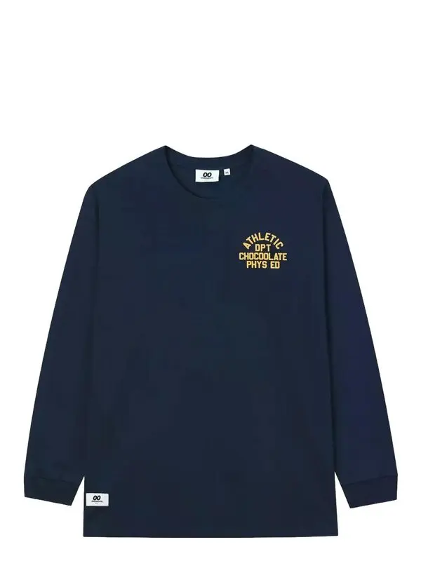 CHOCOOLATE Logo-print Long-sleeved T-shirt - Blue