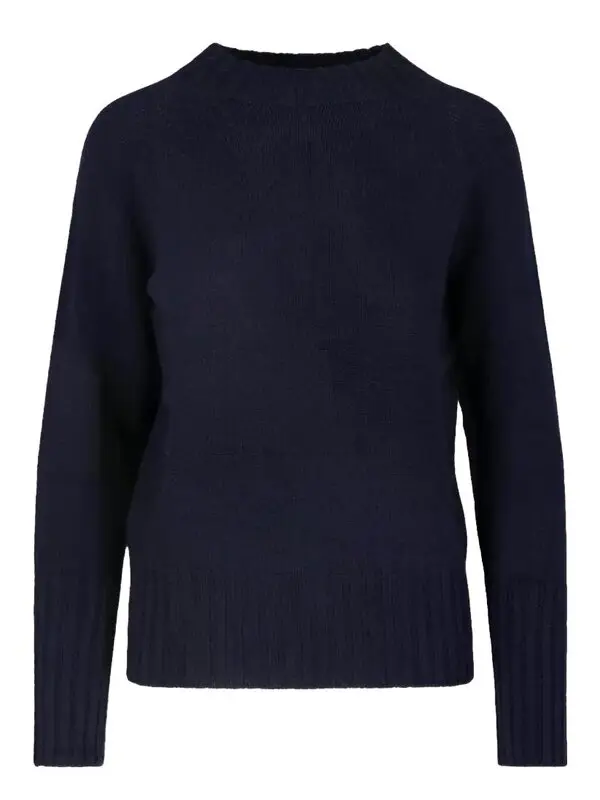 DRUMOHR Raglan-sleeve Merino Wool Sweater - Blue