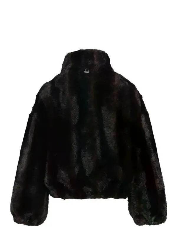 Apparis Iris Cropped Bomber Jacket - Black