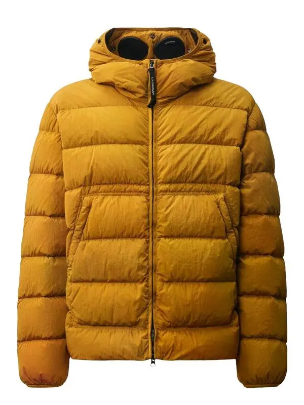 C.P. COMPANY Lens-detail Padded Jacket - Yellow
