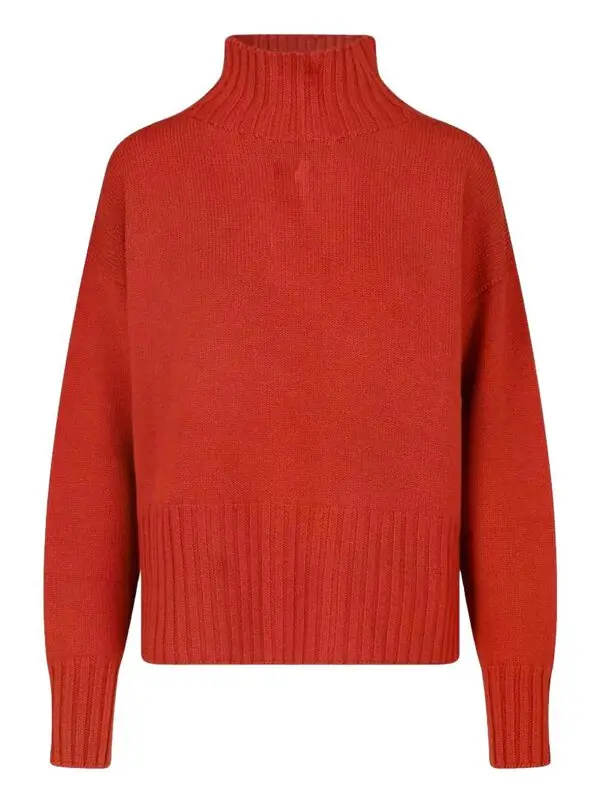 DRUMOHR High-neck Ribbed-trim Sweater - Orange