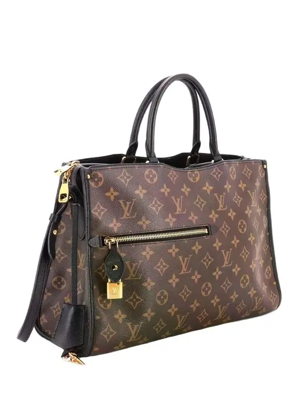 LOUIS VUITTON Popincourt Nm Handbag Monogram Canvas With Leather Mm Satchel - Black