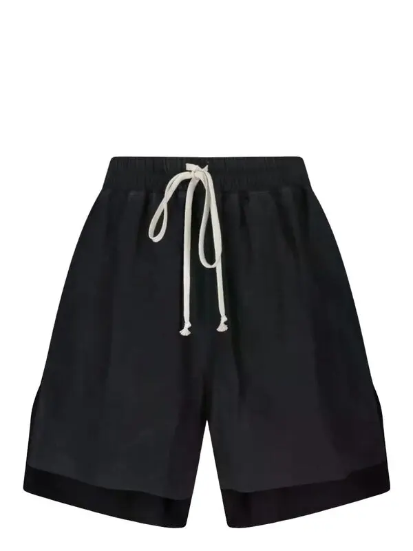Rick Owens Drawstring Leather Shorts - Black