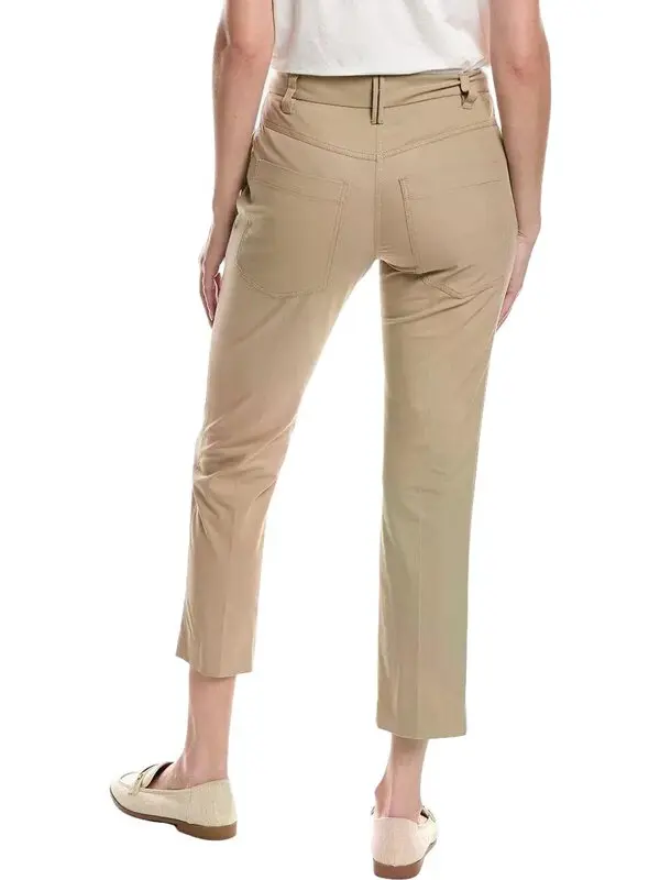 Brunello Cucinelli Straight-leg Cropped Trousers - Neutrals