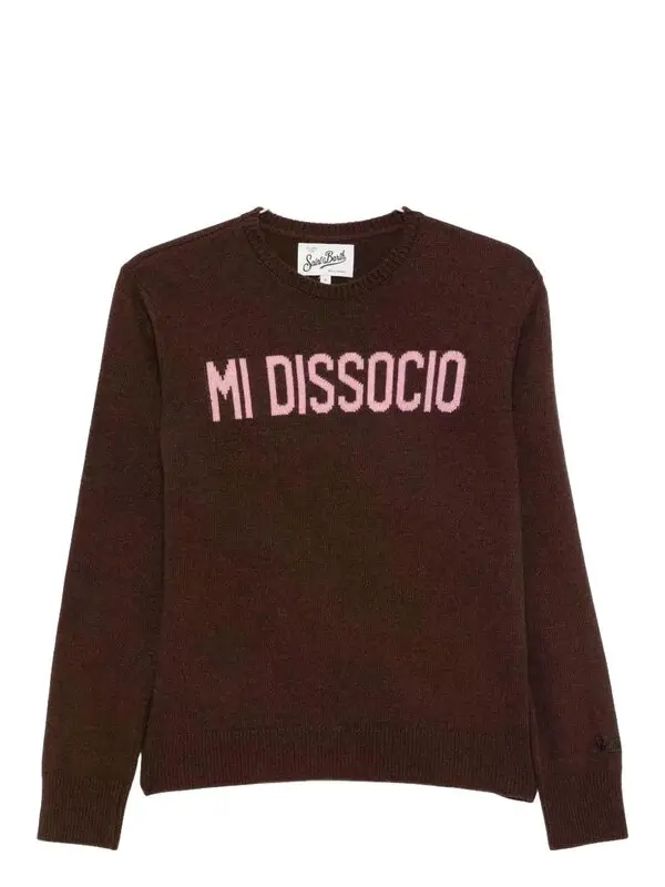 MC2 SAINT BARTH New Queen Intarsia-knit Sweater - Brown