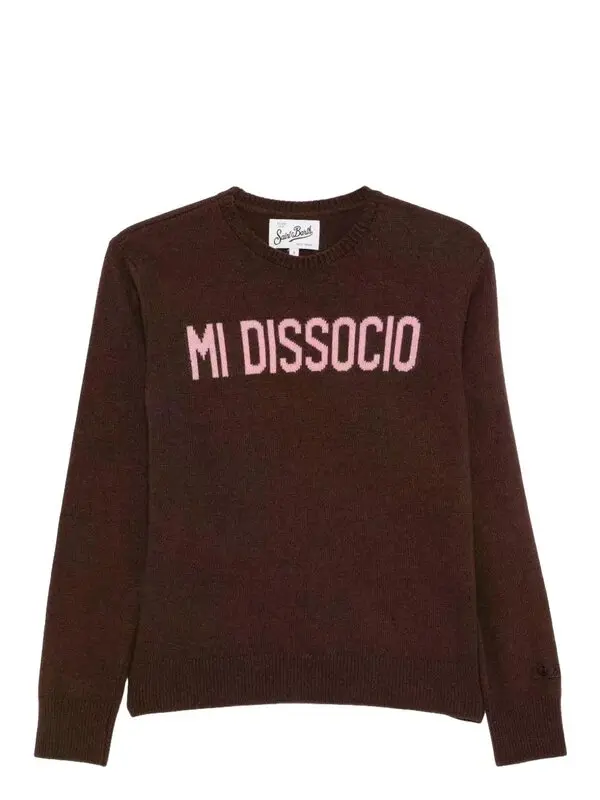 MC2 SAINT BARTH New Queen Intarsia-knit Sweater - Brown