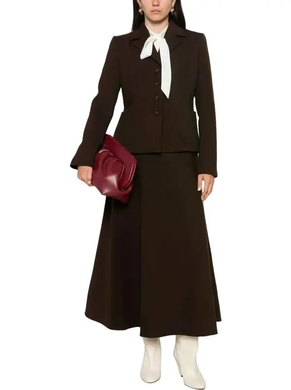 ANDIATA Notched-lapels Blazer - Brown