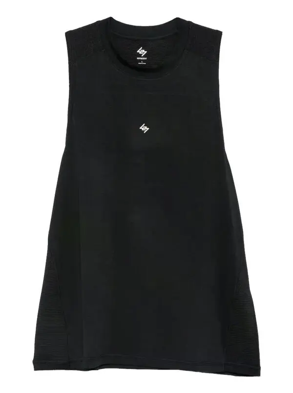 REPRESENT 247 Mesh-panel Tank Top - Black