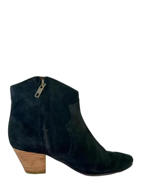 ISABEL MARANT VINTAGE Dicker Suede Ankle Boots - Black