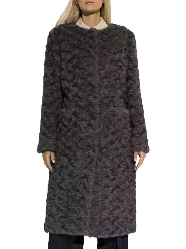 Munthe Vaina Faux-fur Coat - Grey