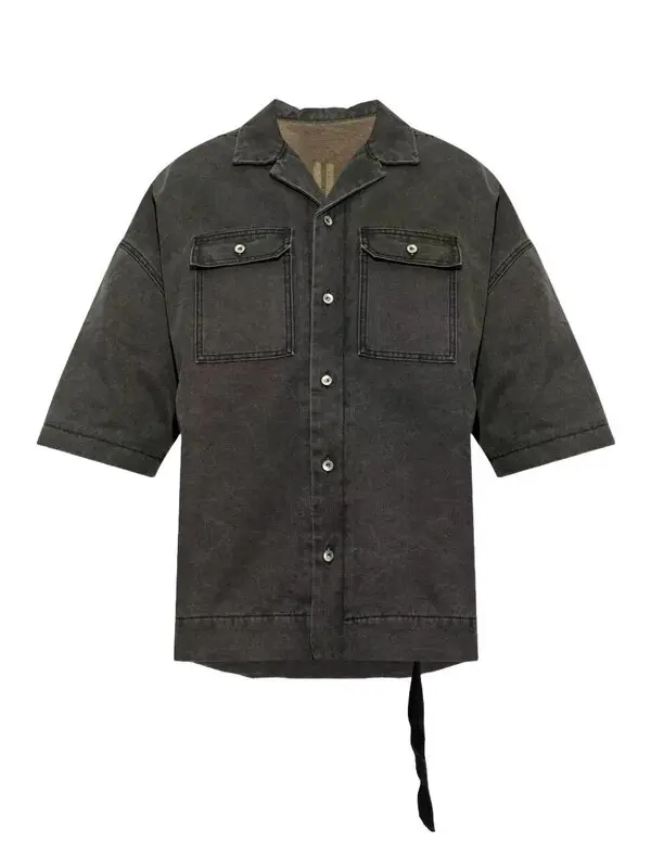 Rick Owens Oversized Denim Shirt - Grey