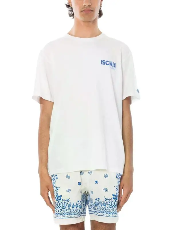 MC2 SAINT BARTH Portland Ischia Graphic-print T-shirt - White