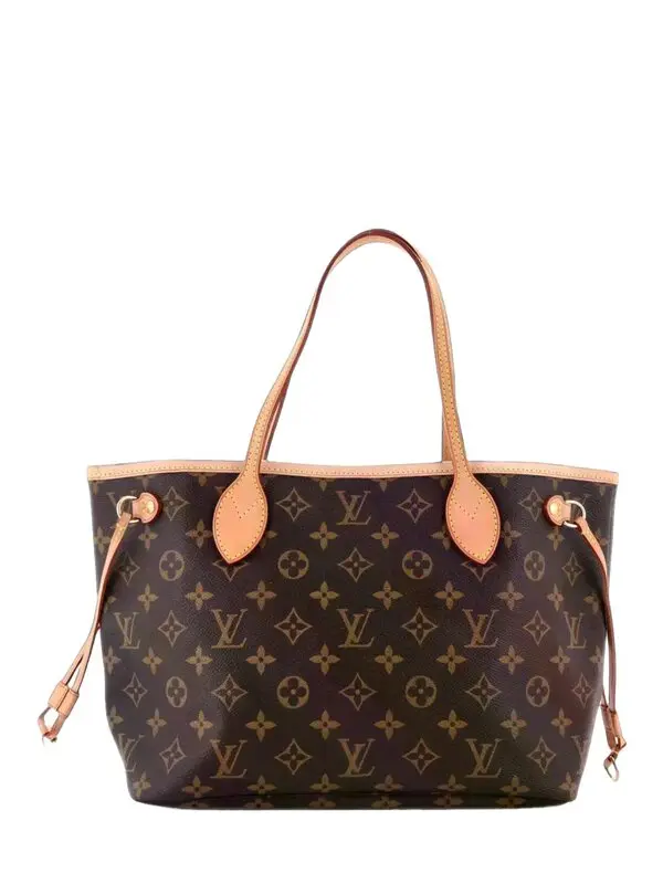 LOUIS VUITTON Neverfull Monogram Canvas Pm Tote Bag - Brown