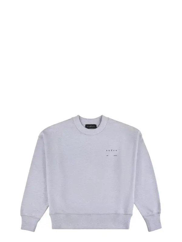 Hogan Round-neck Sweatshirt In Cotton - Grey